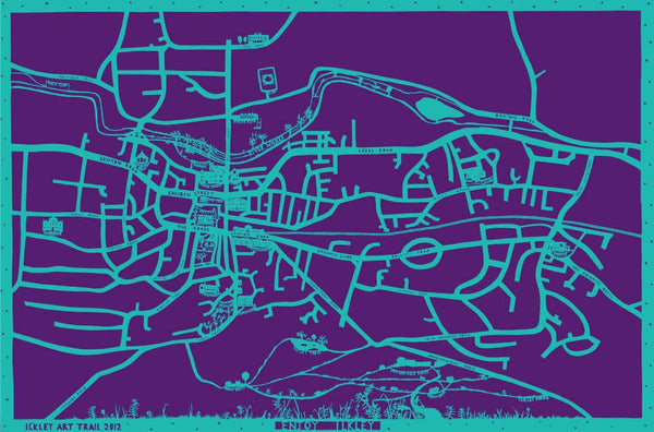 Enjoy Ilkley Map, unframed Giclée limited edition print - Anita ...